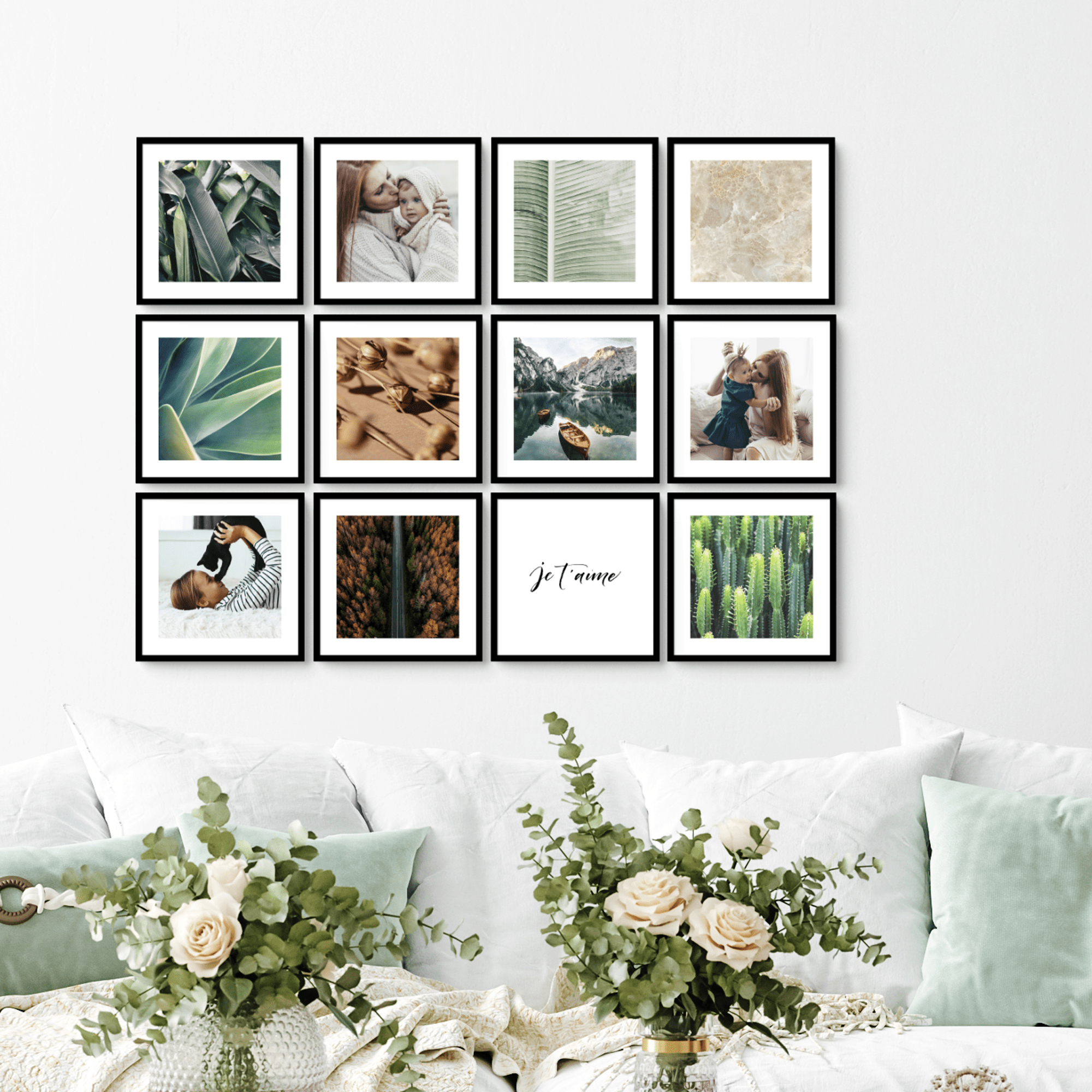 Framed Photo Tiles now £7.95 | Free hanging kit! | Custtom